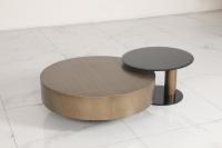 China Modern Coffee Table Stainless Steel Wood Iron Matte Mirror Finish Customizable for sale
