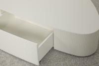 China Modern Coffee Table 48x24x16in with Marble Top and Brushed Gold Legs for sale