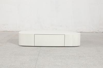 China Modern Coffee Table 48x24x16in with Marble Top and Brushed Gold Legs for sale