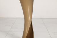 China Natural Marble Top End Table Stainless Steel Base Minimalist Side Table 2 for sale
