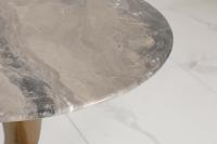 China Natural Marble Top End Table Stainless Steel Base Minimalist Side Table 2 for sale