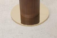 China Natural Marble Top Round End Table Stainless Steel Base for sale