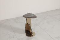 China Customized Stainless Steel Coffee End Table with Marble Top Modern Minimalist Style 2pcs MOQ for sale