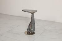 China Customized Stainless Steel Coffee End Table with Marble Top Modern Minimalist Style 2pcs MOQ for sale