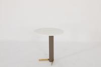 China Modern Minimalist Coffee End Table with Natural Marble Top Customizable Wood or Metal Base for sale