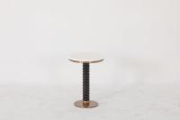 China Solid Wood Dining Table with Ceramic Top Customizable Stainless Steel Base for sale