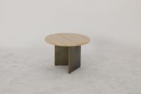 China Customizable Stainless Steel End Table Natural Marble Top 2 Piece MOQ for sale