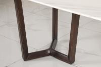 China Modern Natural Marble Top Dining Table For Stylish And Customizable Dining for sale