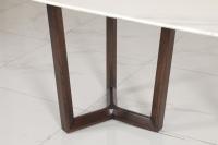 China Modern Natural Marble Top Dining Table For Stylish And Customizable Dining for sale