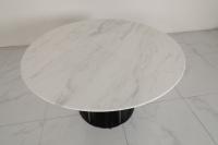 China Customizable Stainless Steel Base Marble Dining Table for Hotel Restaurant 2pcs MOQ for sale