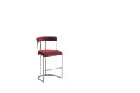 China Modern Fabric Dining Chair 1 Seater with Silver or Bronze Studs Rubberwood Legs for sale