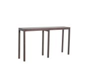 China MSJ Customizable Console Table Stainless Steel Base Oak MDF Top Living Room Furniture for sale