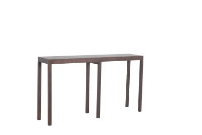China MSJ Customizable Console Table Stainless Steel Base Oak MDF Top Living Room Furniture for sale
