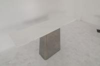 China Modern Customized Console Table With Marble Top And Stainless Steel Base for sale
