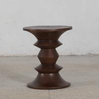 China Oak Veneer End Table Dia 340mm Matt Finish for Living Room Hotel Use for sale