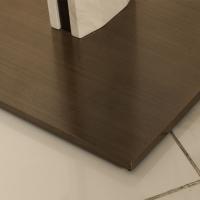 China Square Stainless Steel Marble Side Table 400x400x500mm Matt Gold for sale