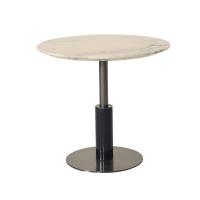China Matt Gold Stainless Steel Side Table 500x550mm Customizable Top for sale