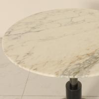 China Matt Gold Stainless Steel Side Table 500x550mm Customizable Top for sale