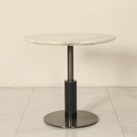 China Matt Gold Stainless Steel Side Table 500x550mm Customizable Top for sale