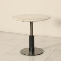 China Matt Gold Stainless Steel Side Table 500x550mm Customizable Top for sale