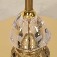 China Round Shiny Stainless Steel End Table with Marble Top 450x520mm Gold Base for sale