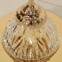 China Stainless Steel End Table with Gold Base and Black Glass Top 450x520mm for sale