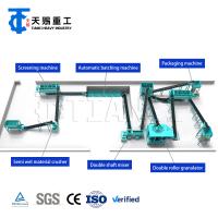 China Easy to Operate Flat-die press granulation line for Fertilizer Granulating Machine for sale