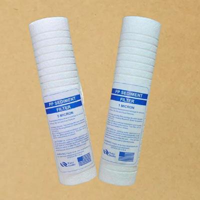 China Polypropylene Melt Blown PP Filter Cartridge 30mm ID 60mm OD with 1-50μm Filtration Accuracy for Water Purification for sale