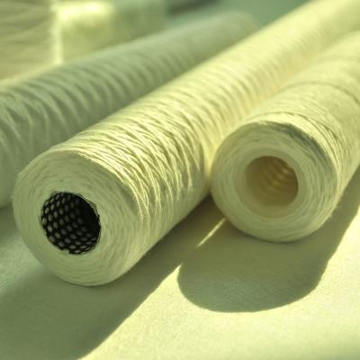 China Tubular String Wound PP Cotton Filter Element for Water Treatment with Multiple Pore Sizes and FDA-Compliant Materials for sale