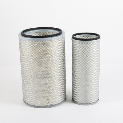 China High Efficiency 99.9% Truck Air Filters Standard Size Cylindrical for Heavy Duty Vehicles for sale