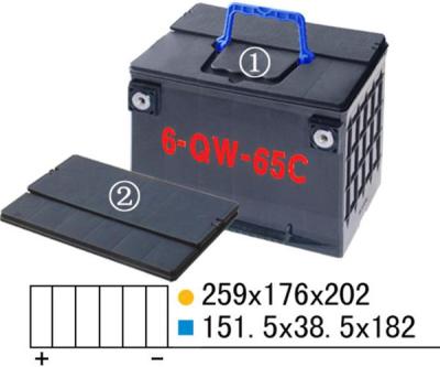 China 6-QW -65C PP Automobile Battery Multi Shot Injection Molding Long Life Time for sale