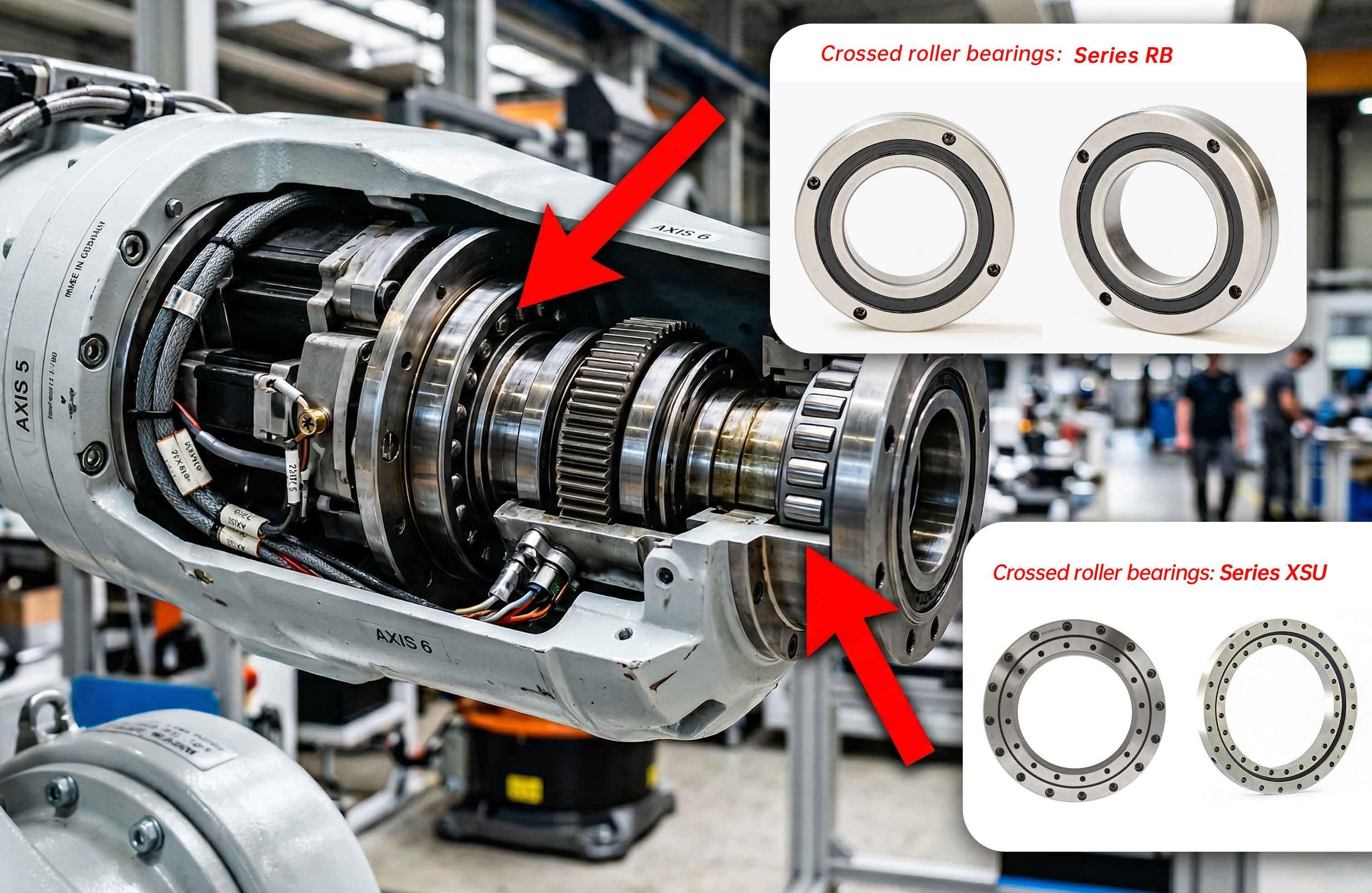6-axis core support harmonic drive flexible bearing