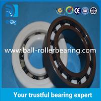 China 6016 Insulation Ceramic Ball Bearings , Ceramic Hybrid Bearings Abrasion Resistance for sale