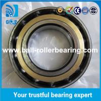 China Nylon Bakelite Brass Cage Angular Contact Ball Bearing With Chrome Steel Gcr15 for sale