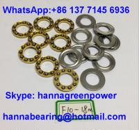 China F10-18M Brass Cage Miniature Thrust Ball Bearing with Groove 10x18x5.5mm for sale