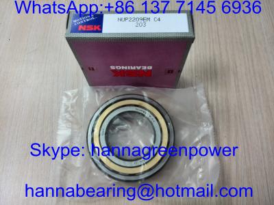 China NUP2209EMC4 Copper Cage Cylindrical Roller Bearing NUP2209 C4 Clearance Beairng 45x85x23mm for sale