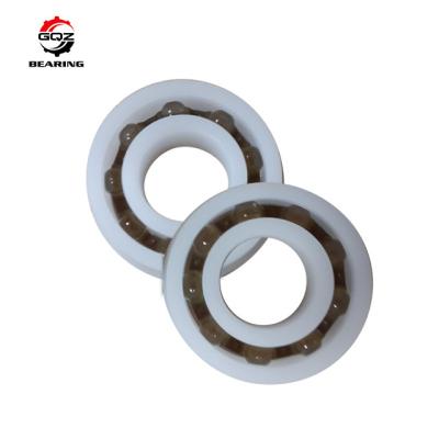 China F6005 POM Plastic Flange Deep Groove Ceramic Ball Bearings 25*47*12mm for sale