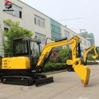 China Chinese R350 Mini Excavator Small Digger Kubota Engine Excavator Micro Digging Machine Mini Digger With Cabin for sale