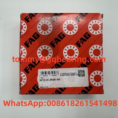 China Steel Sheet Metal Cage FAG 6212-H-2RSR-SN Deep Groove Ball Bearing 60x110x22mm for sale