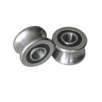 China U Groove SG25-2RS Linear Guide Roller Bearing SG25 for Textile Machinery 8x30x14mm for sale