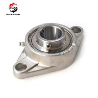 China SSUCF205 Stainless Steel 2 Bolt Oval Flange Pillow Block Bearing 25mm Bore For Food Marine Agricultural Machinery GQZ Wholesale for sale