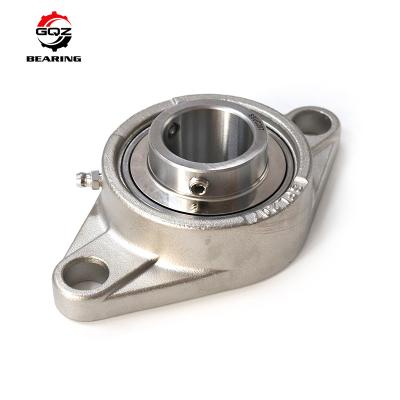 China UCFL204 Two Bolt Oval Flange Mounted Bearing 20mm Shaft Wholesale Cast Iron Pillow Block Bearing For Agricultural Conveyor Machinery for sale