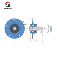 China PL185E Agricultural Hub Bearing For LEMKEN RUBIN 9 Agricultural Machinery Basic Dynamic Load Rating 52.48kN And 4KG for sale