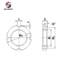 China KM Lock Nut Bearing Expansion Coupling Sleeve KM06 KM07 KM08 KM09 KM10 MB07 Lock Washer Thread Designation M40x1.5 for sale