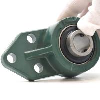China GQZ UCP211 Two-Bolt Pillow Block Bearing Unit 55mm Shaft Cast Iron Housing Equipped With UC211 Insert Bearing for sale