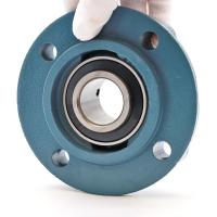 China LEV 204 2F Vertical Pillow Block Bearing, Double 2F Flinger-Rubber Seals, Set Screw Lock for sale