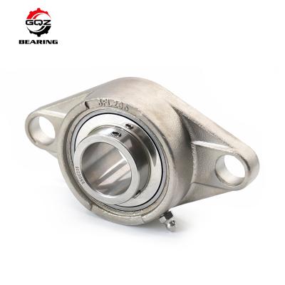 China LEV 204 2F Vertical Pillow Block Bearing, Double 2F Flinger-Rubber Seals, Set Screw Lock for sale