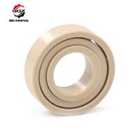 China 6205 Plastic Bearing PEEK Races Retaine with ZrO2 Balls Deep Groove Ball Bearings 25x52x15 mm for sale