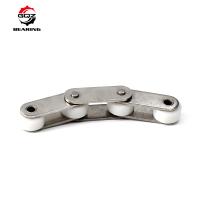 China C2062SS Stainless Steel Double Pitch Conveyor Chain With Nylon Rollers 38.1mm Pitch 22.23mm Roller Diameter for sale