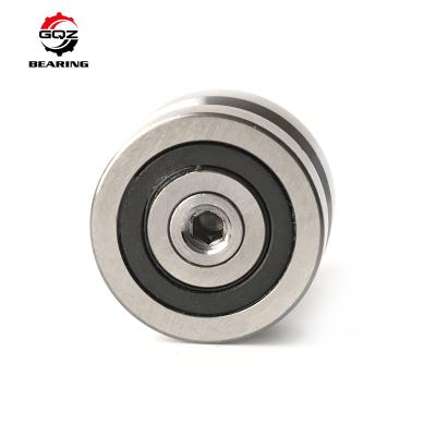 China FR32 EU V-Groove Cam Follower Track Roller Bearing 20x58x30mm in Chrome Steel for Precision Guide Systems for sale